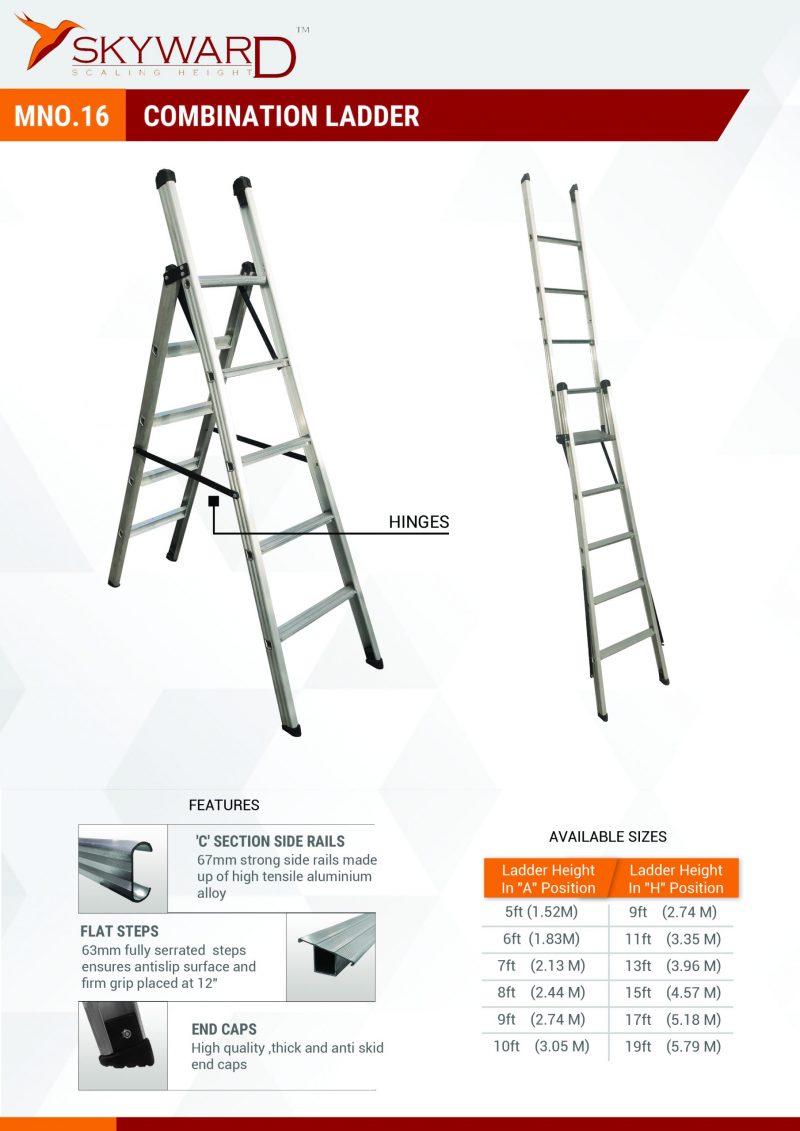 Model No. 16 Combination Ladder | Skyward India